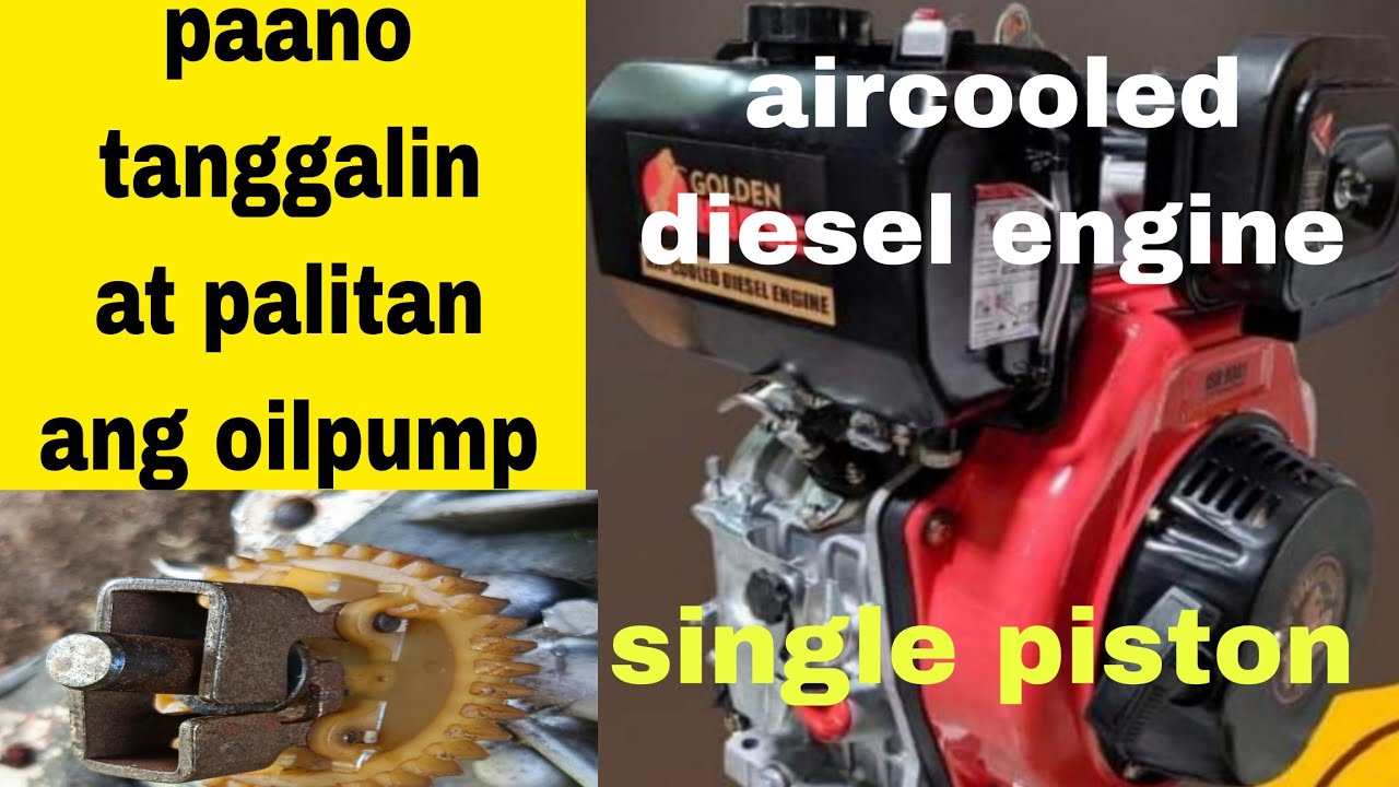 makina ng bangka diesel engine paano tanggalin at palitan ang oilpump ...