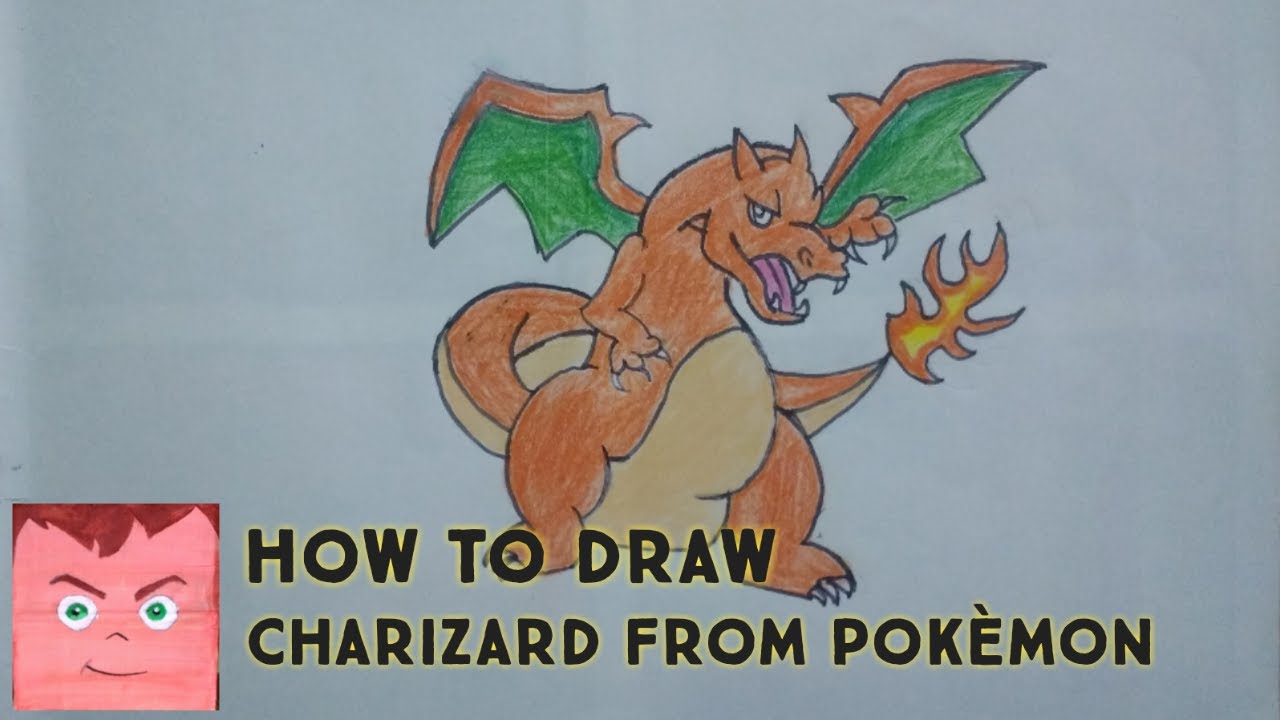 How to draw Charizard || Pokemon || Easy drawing for beginners - YouTube