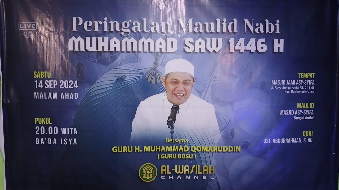 Tausyiah Guru Busu di Masjid Jami Asy syifa - YouTube