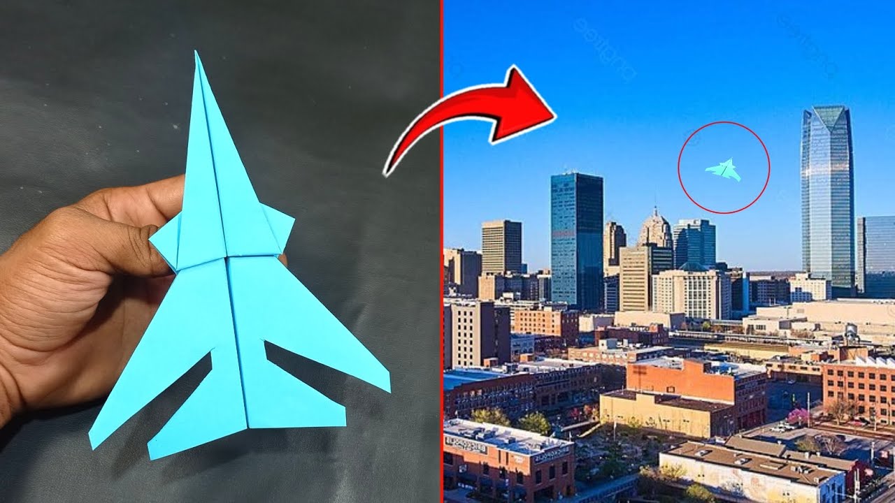 Easy Paper Plane That Fly Far - Best Mini Paper Airplanes. - YouTube