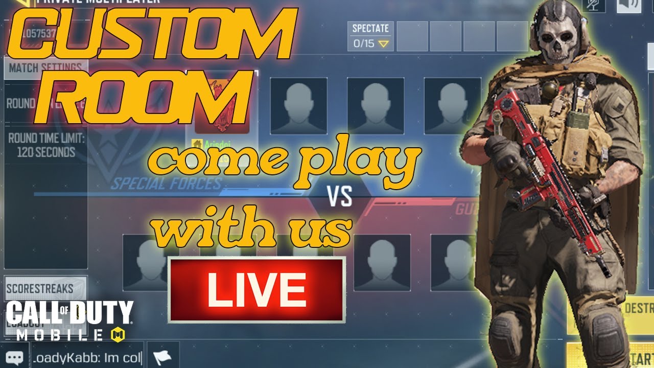 Chill call of duty mobile custom room live //season 13 is here - YouTube
