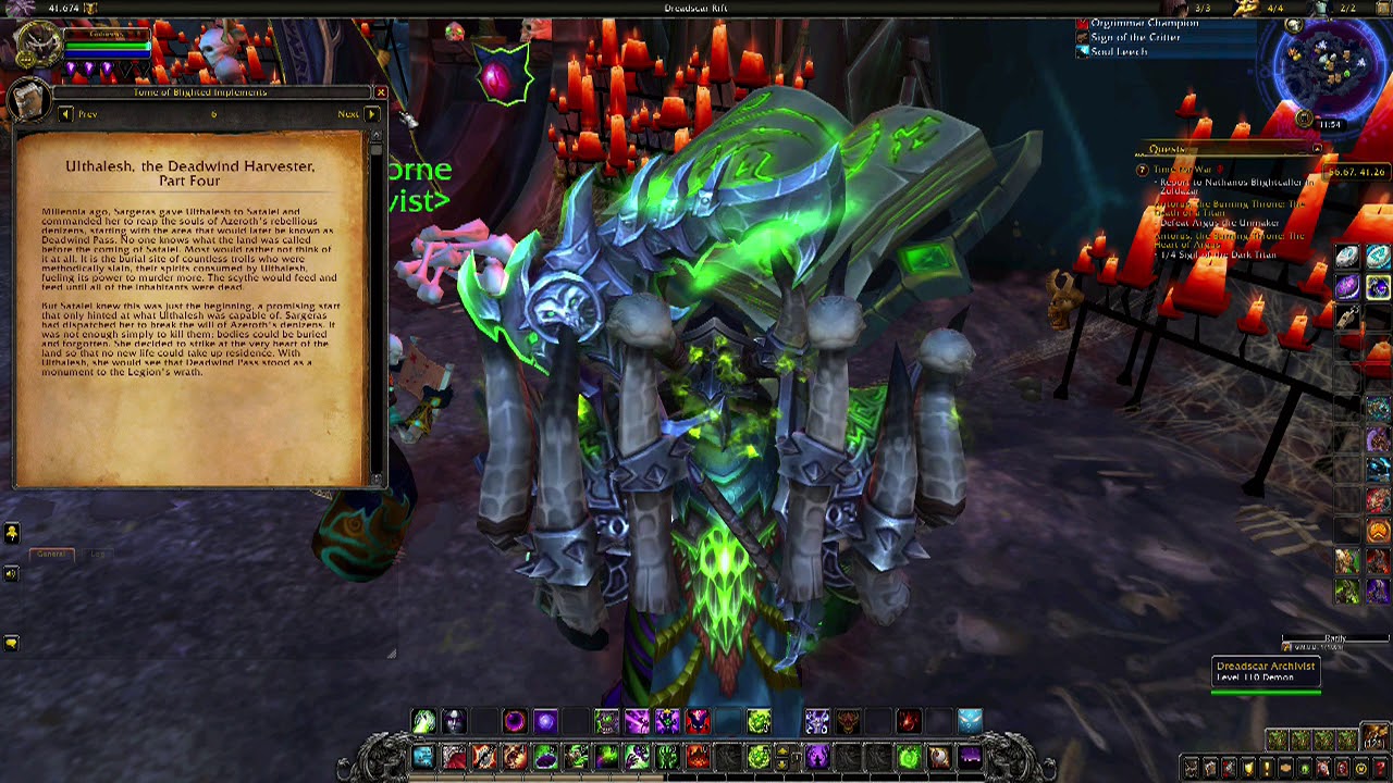 WOW: Legion Artifact Weapons Lore: Warlock - YouTube
