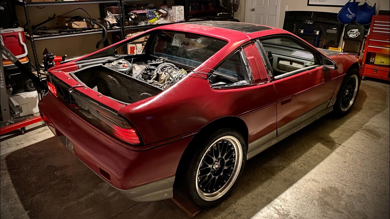 3800 Supercharged swapped Fiero first start!!! - YouTube