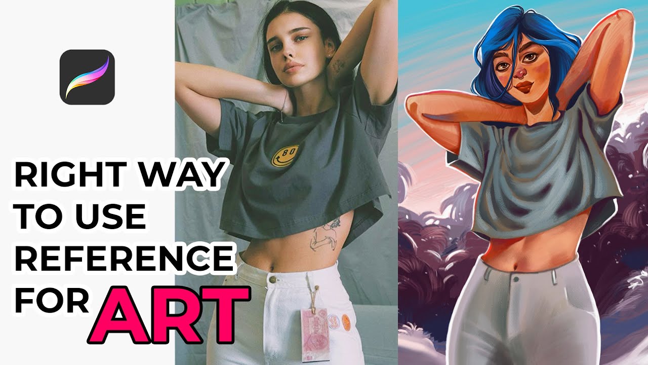 RIGHT WAY TO USE REFERENCE FOR ART (#shorts) - YouTube