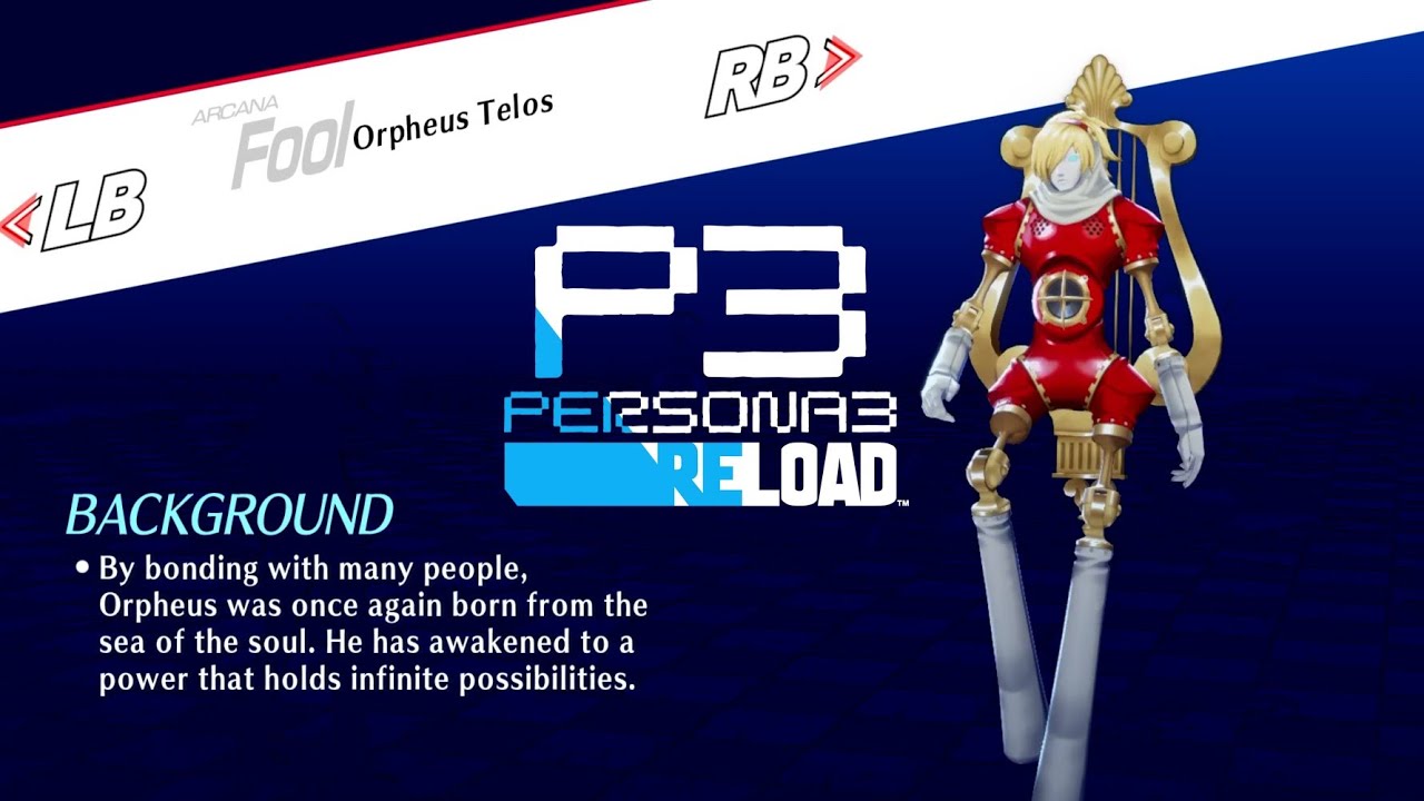 Persona 3 Reload - Orpheus Telos - YouTube
