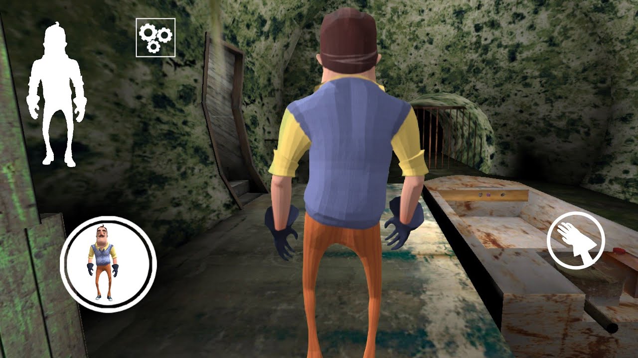 Playing as Hello Neighbor in Granny Two House | Granny & Grandpa ...