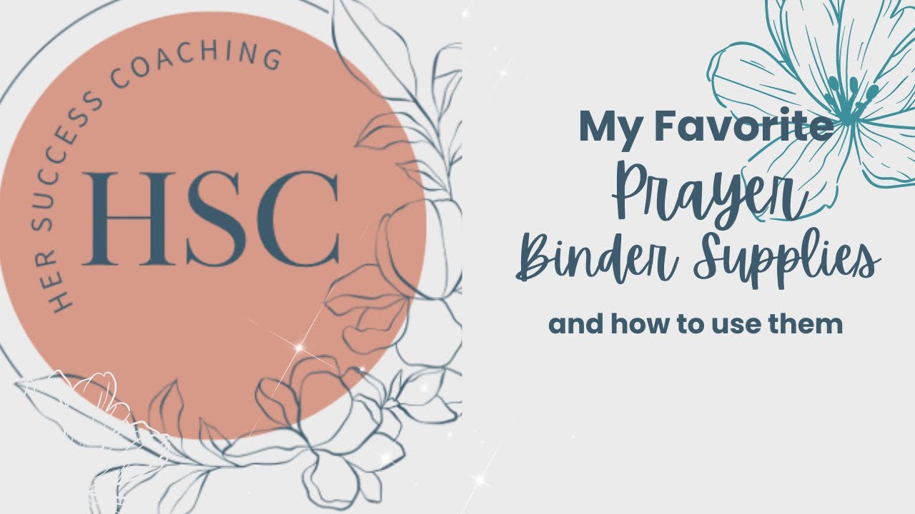 Prayer Binder Supplies and How To Use Them to Set Up Your Prayer Binder ...