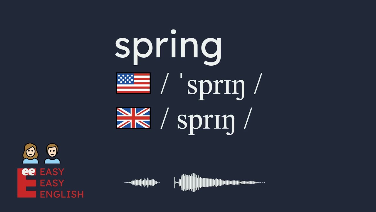 How to pronounce spring? US English UK English IPA Audio Waveform 👩👨 ...