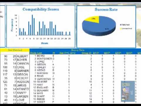 Roommate Matching - Excel - YouTube