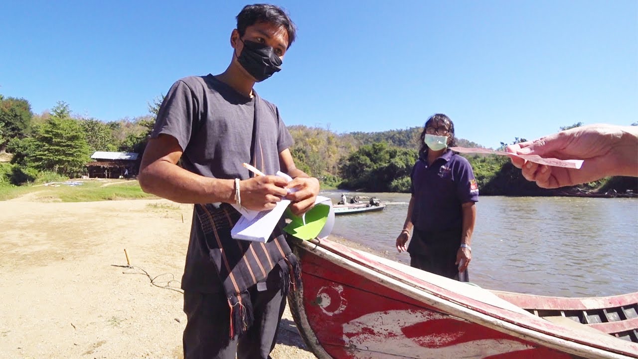 To visit the Kayan tribe, you must cross the river! 🇹🇭 🇲🇲 - YouTube