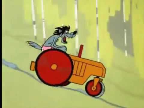 Волк на катке - YouTube
