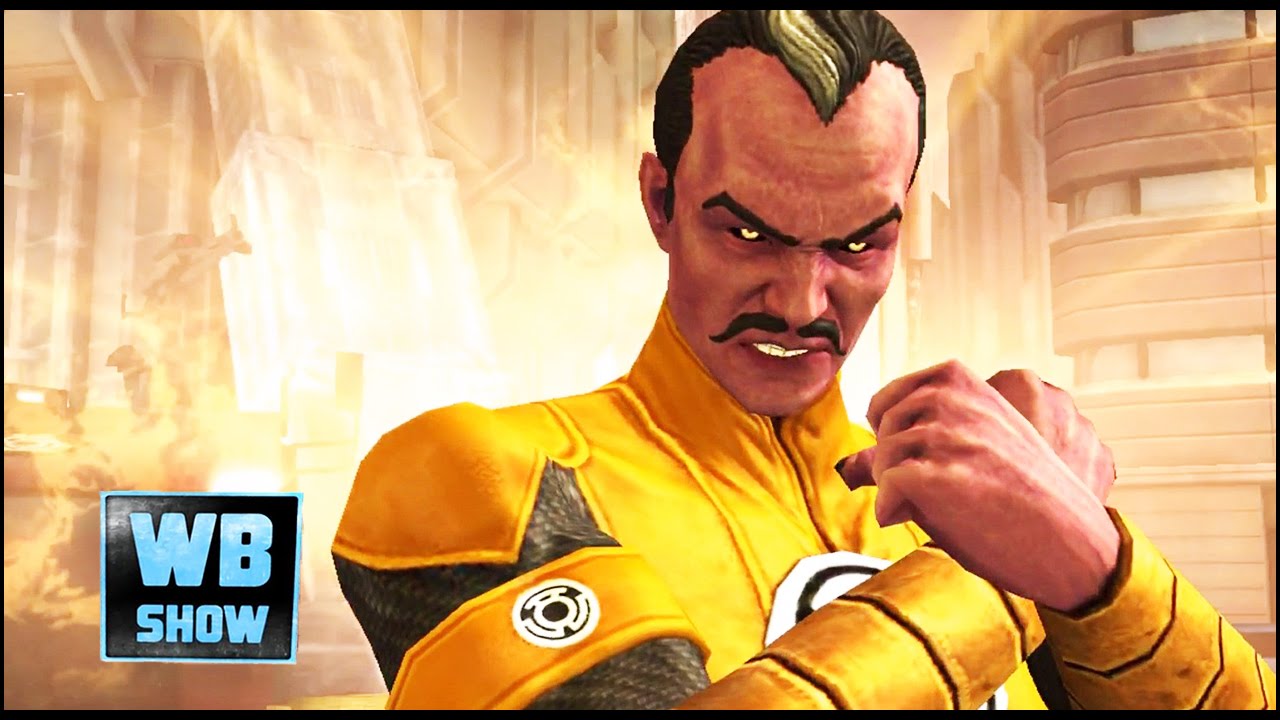 Injustice: Gods Among Us - Antimatter Sinestro - All Attacks! - YouTube