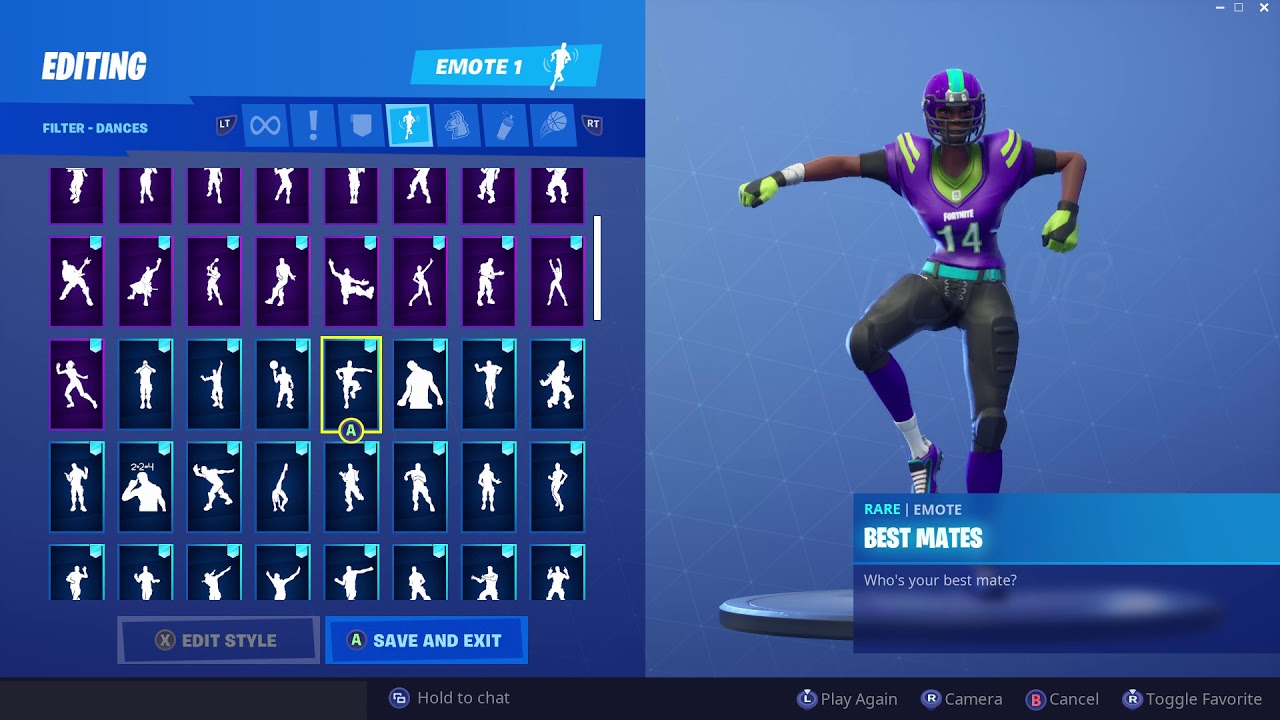 Rush Skin Showcase With All Fortnite Dances And Emotes Youtube