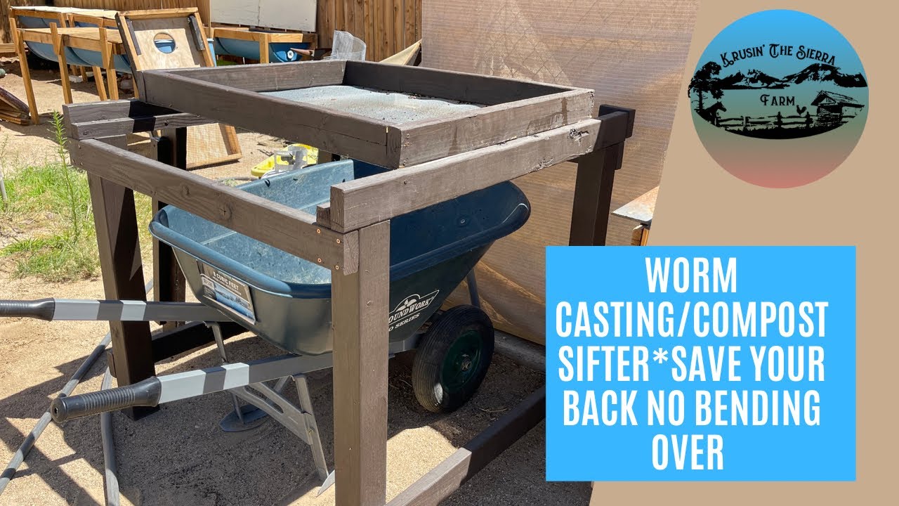 Best DIY Worm Casting and Compost Sifter - YouTube
