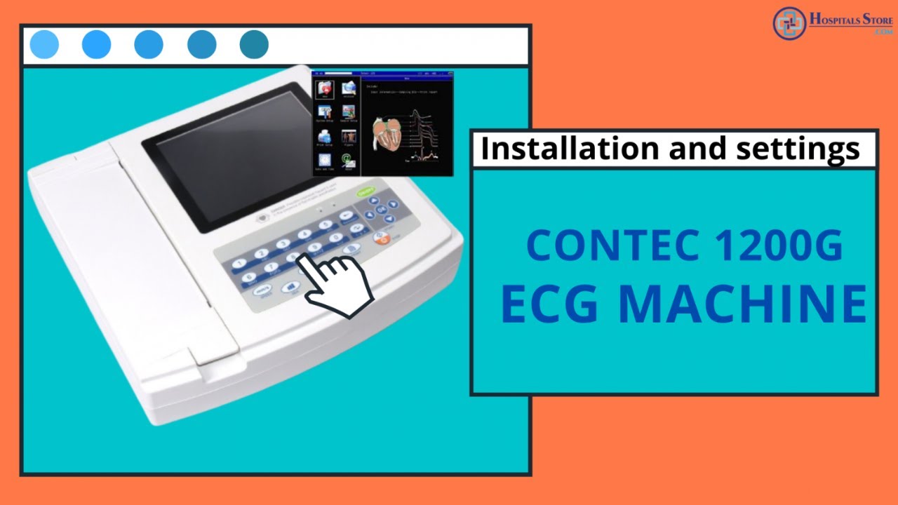 CONTEC 1200G 12- channel ECG Machine Demo | Overview, Installation, and ...