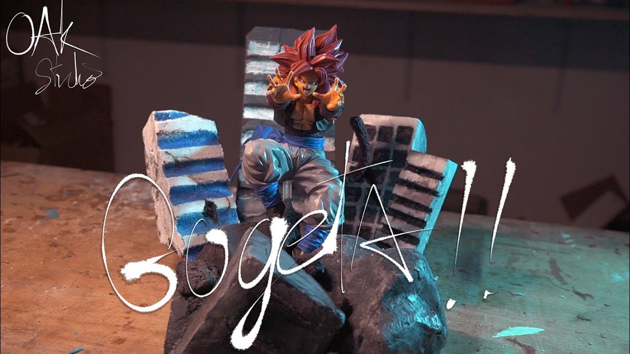 [DIY] Dragonball Z - ssj4 Gogeta custom base - YouTube