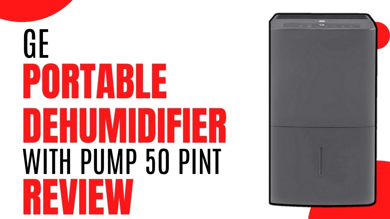 GE Portable Dehumidifier with Pump 50 Pint - YouTube