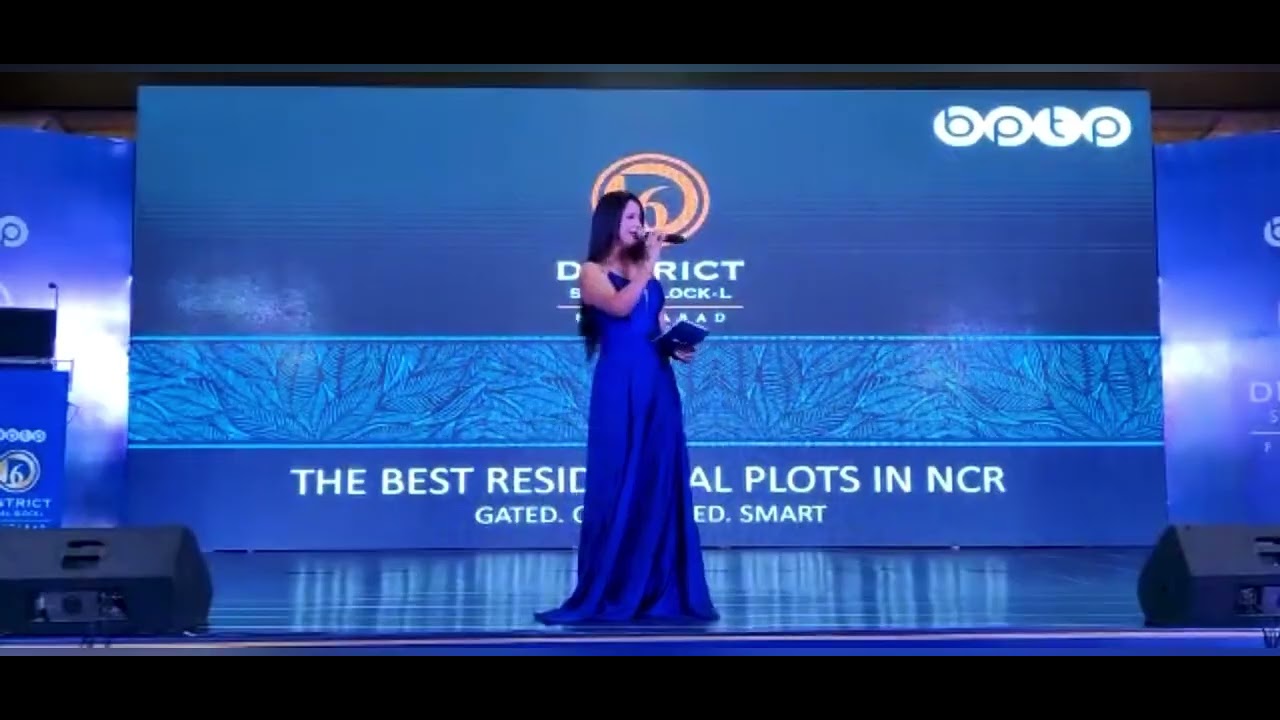 Emcee Ruchi Singh hosting for channel partner’s meet for real estate ...