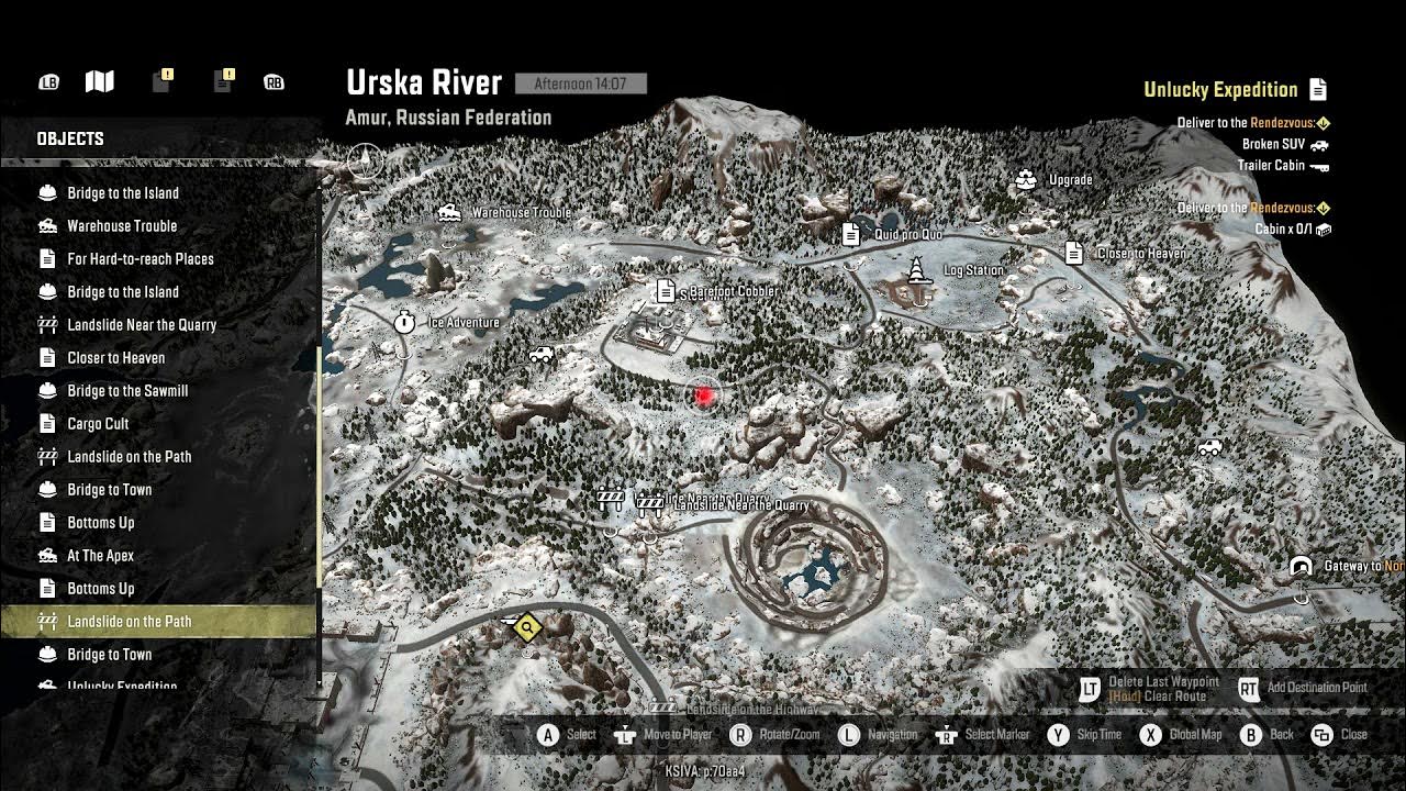 🚚 SnowRunner | Amur Russia | Urska River | Full Map w/ Upgrade Location - YouTube