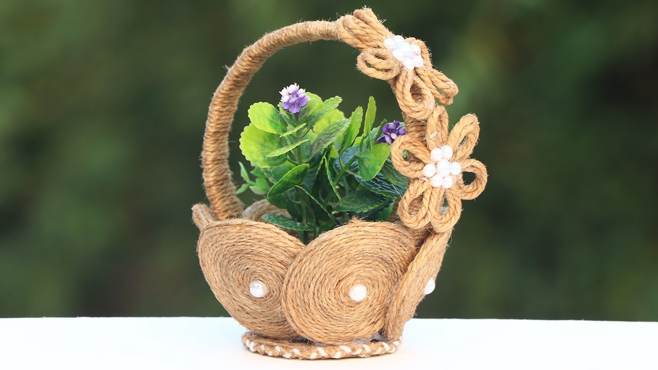 Beautiful and Simple Jute Craft Ideas | Handmade Things with Jute ...