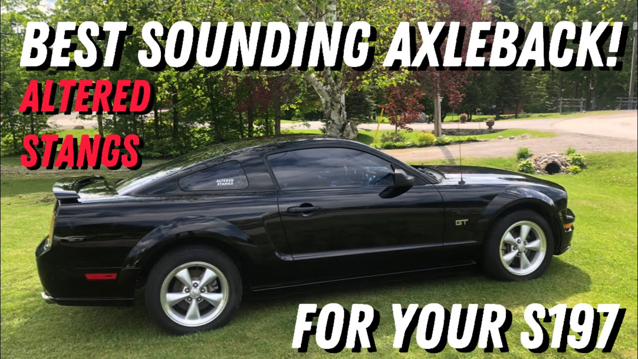 S197 Mustang Best Axle Back Mufflers and Installation! Amazing sound ...
