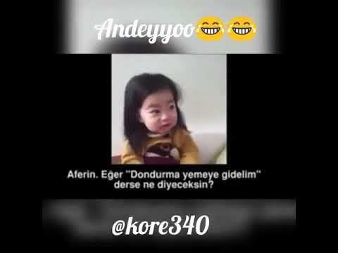 Koreli küçük kızın komik videosu
