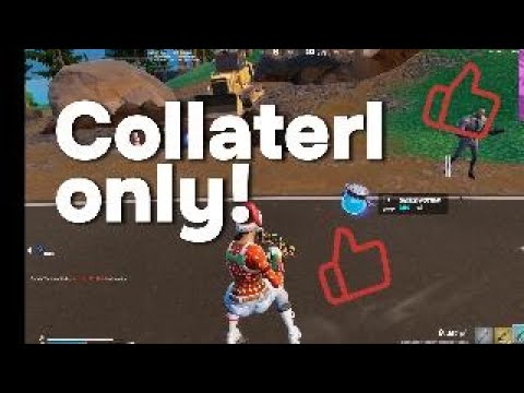 I WON A GAME ONLY USEING THE Collateral in fortnite - YouTube