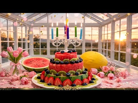Watermelon into a my birthday cake | ￼Happy birthday to me (song)