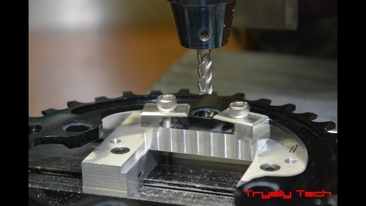 SHERLINE MILL - Circular interpolation machining in a bike Crown. - YouTube