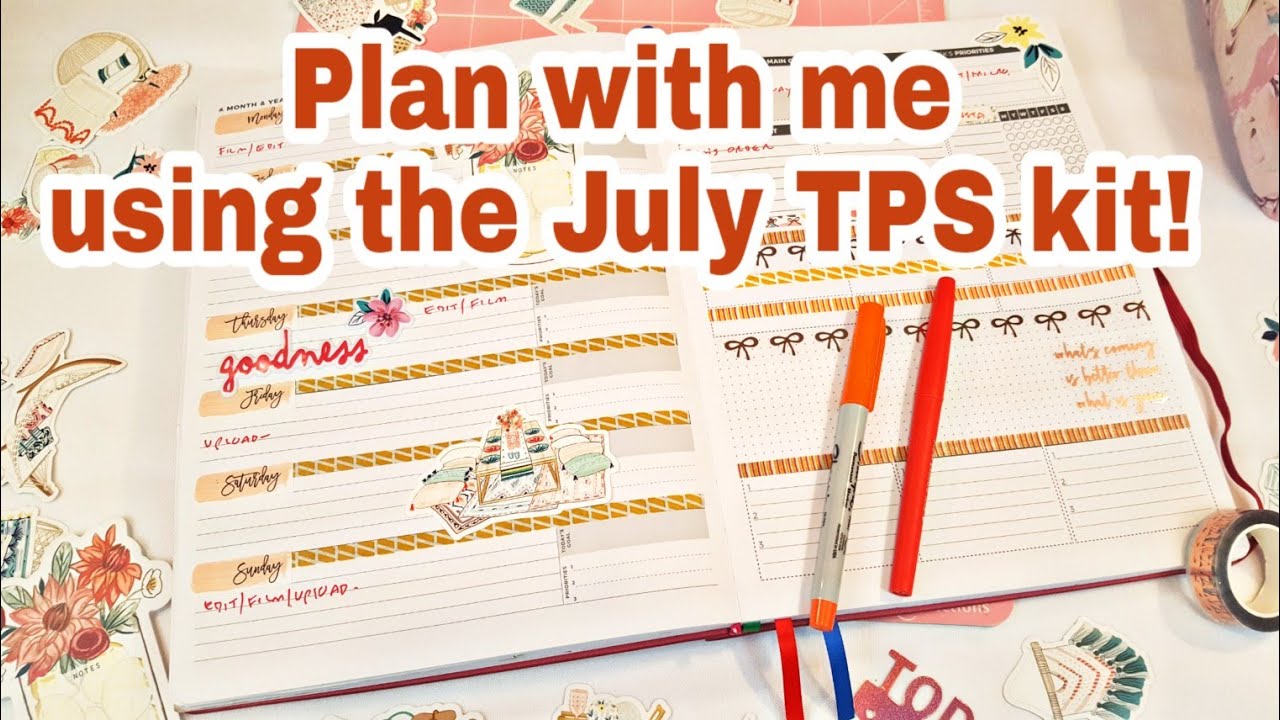 🎉 Winner Announced 🎉 Plan with me using the July TPS kit | Planning ...