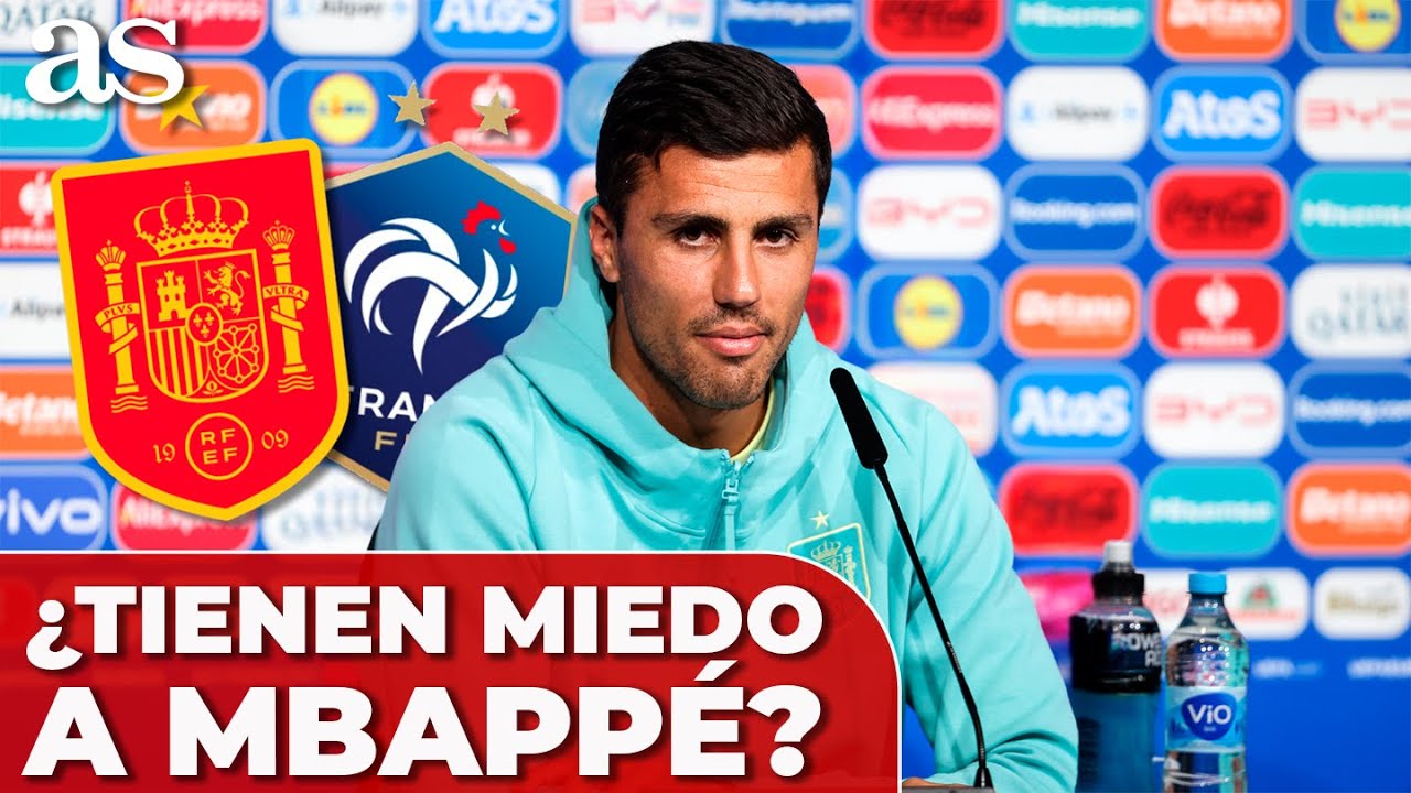 RODRI EVALÚA A MBAPPÉ ante del ESPAÑA VS FRANCIA de la EUROCOPA 2024 ...