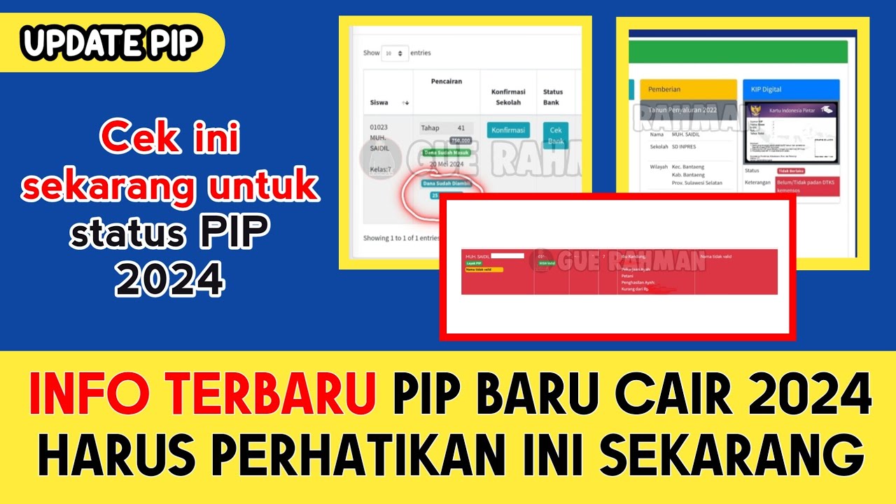 PIP BARU CAIR ‼️ Wajib Perhatikan Statusmu Sekarang - YouTube