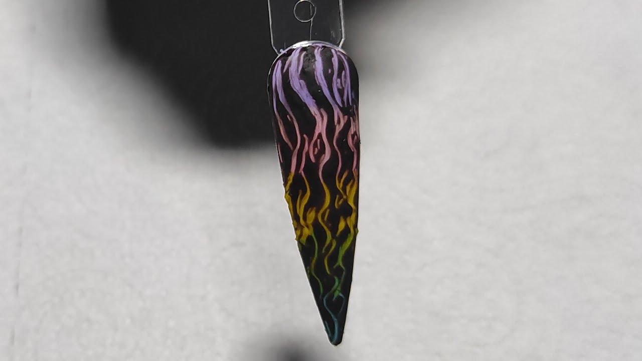 Freestyle, Nail Art_ Various colors_ 💅🏻🟣🟠🟡🟢🔵 - YouTube
