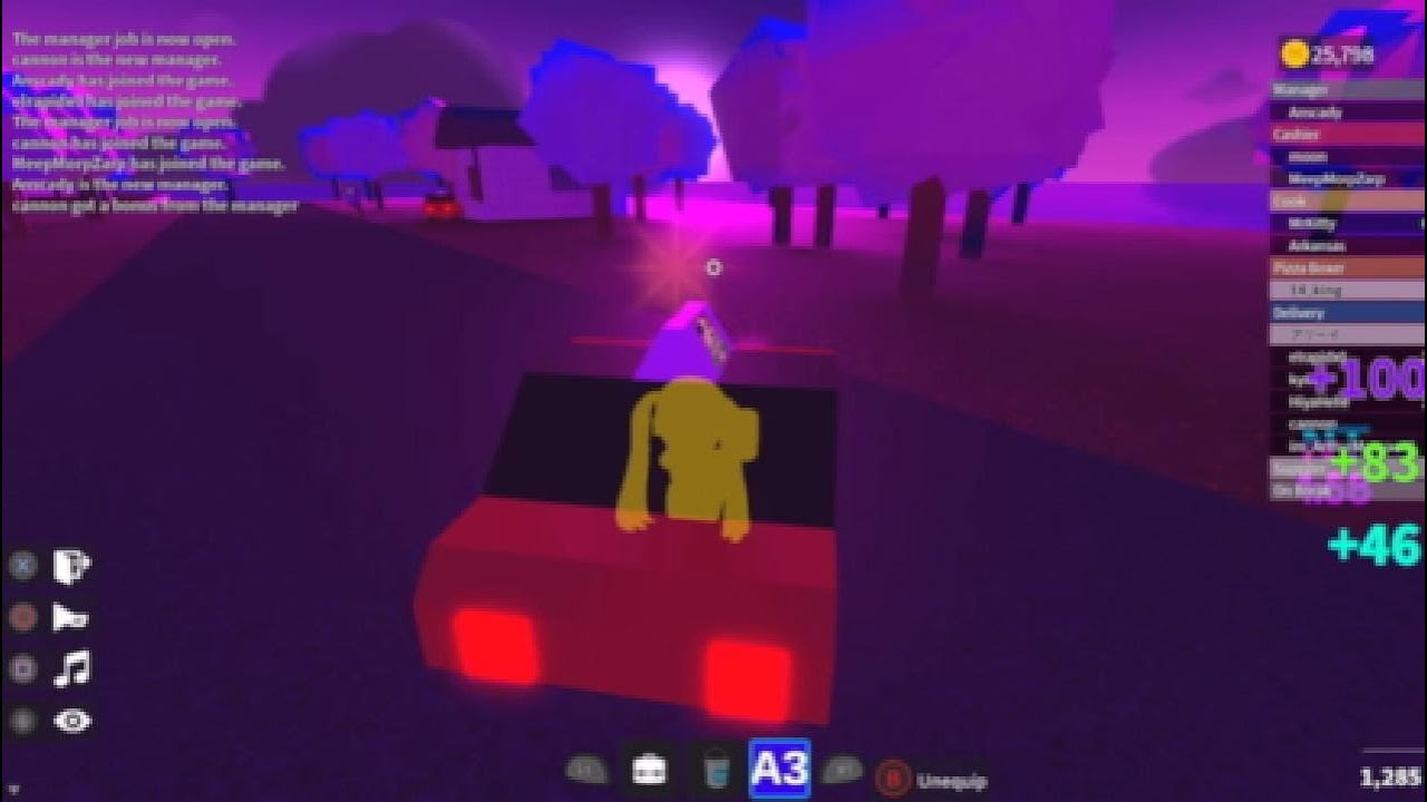 I got 3k moneyz in a public server (Work at a pizza place) #roblox ...