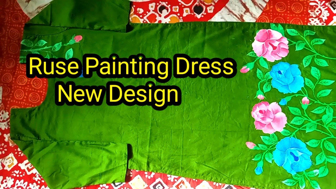 Ruse Painting Design // Viral // Farjana hand work // painting - YouTube