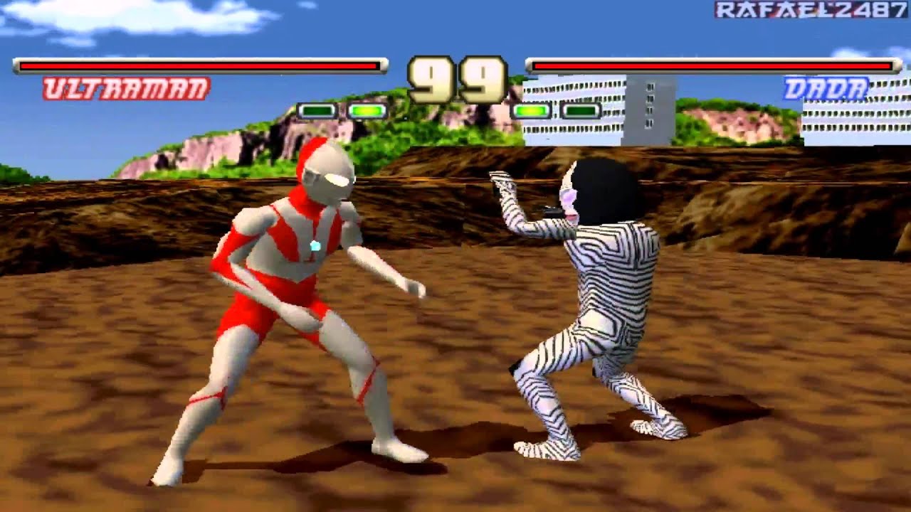 Ultraman Fighting Evolution (Ultraman) vs (Dada) HD - YouTube