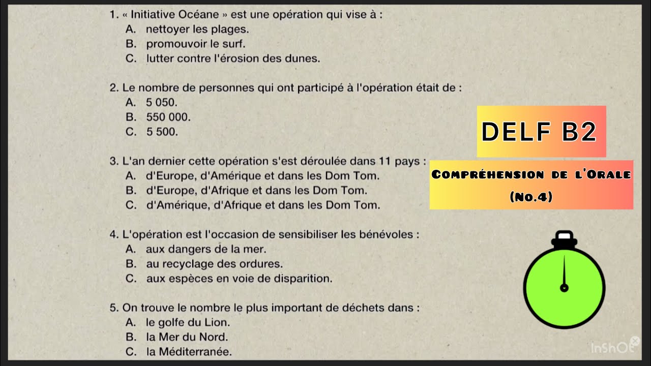 DELF B2 Compréhension de l’Orale (No.4) | DELF B2 | The French ...