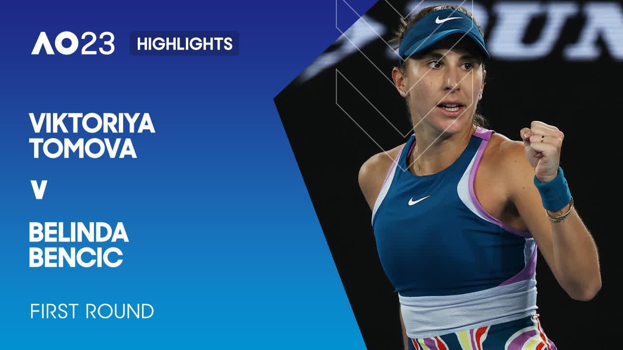 Viktoriya Tomova v Belinda Bencic Highlights | Australian Open 2023 ...