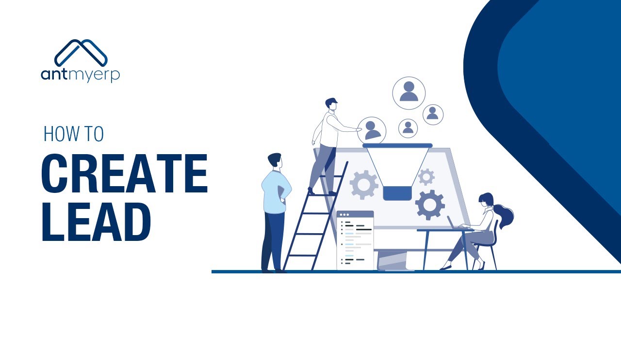 How to Create Lead in CRM Sales Software- English | AntMyERP - YouTube