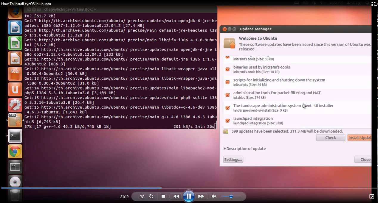 install eyeOS in ubuntu - YouTube