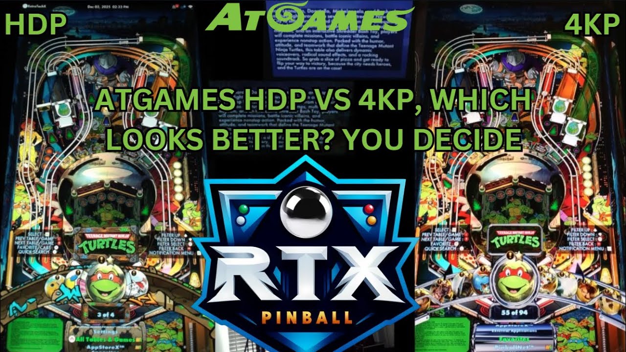 Atgames HDP vs 4KP Side by Side comparison! What do you notice? - YouTube