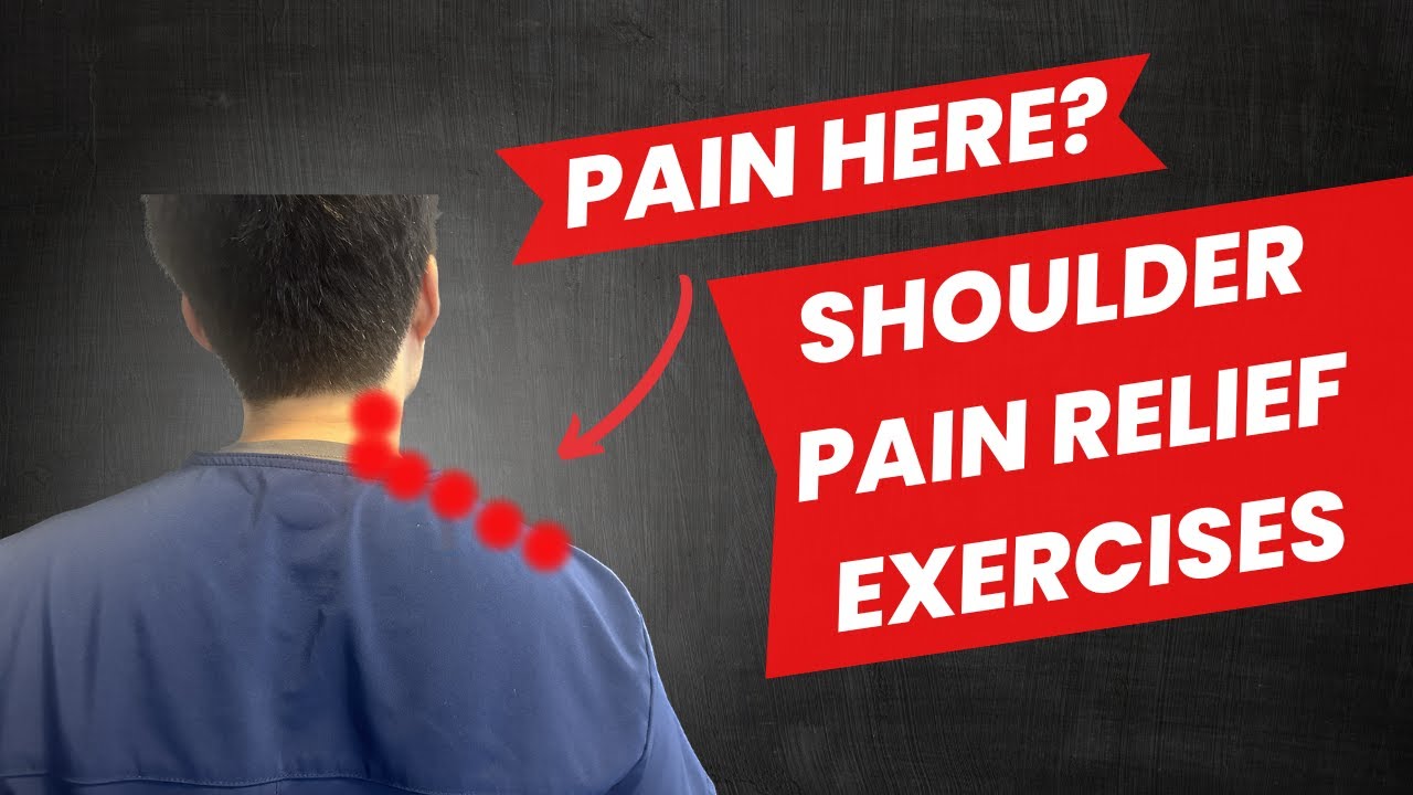 Pain over upper shoulder? Pain relief exercises in seconds - YouTube
