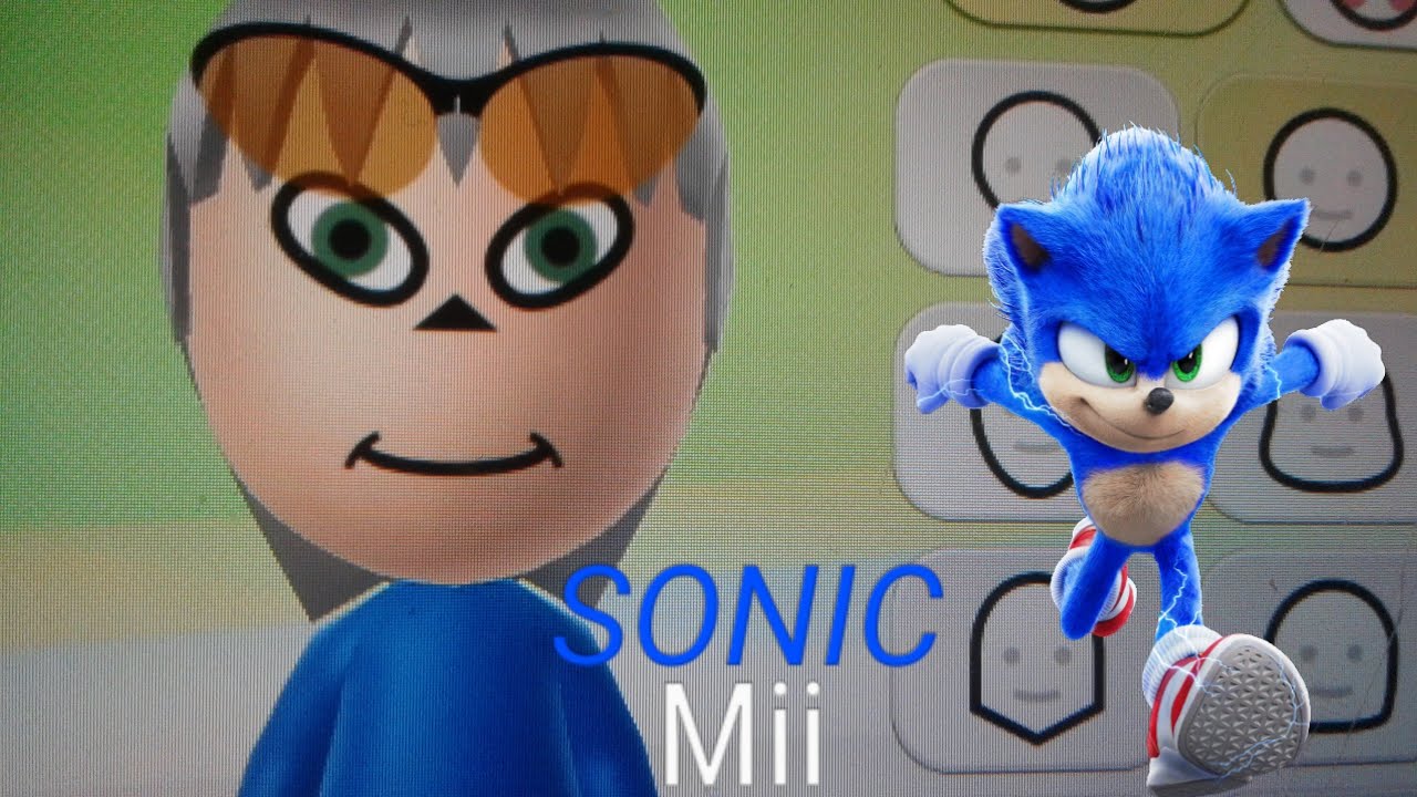 Sonic Makes His Own Mii - YouTube