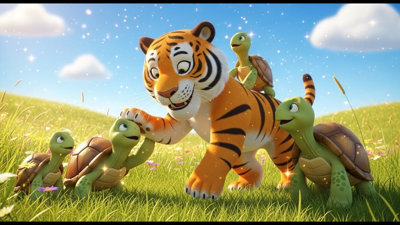 The Tiger Who Loved Turtles | Best Nursery Rhymes and Kids Songs ...
