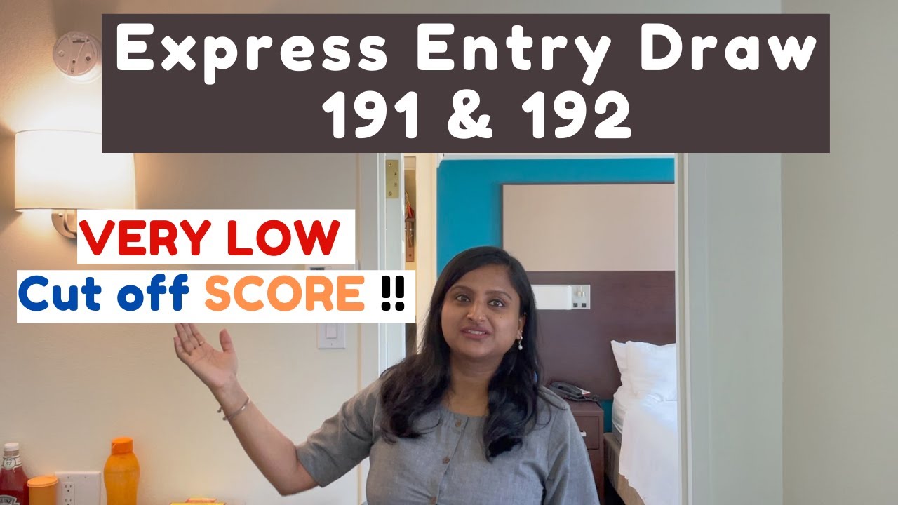 Lowest Cut off Score seen in the Express Entry Draws | PNP Draw 191 & CEC 192 - YouTube