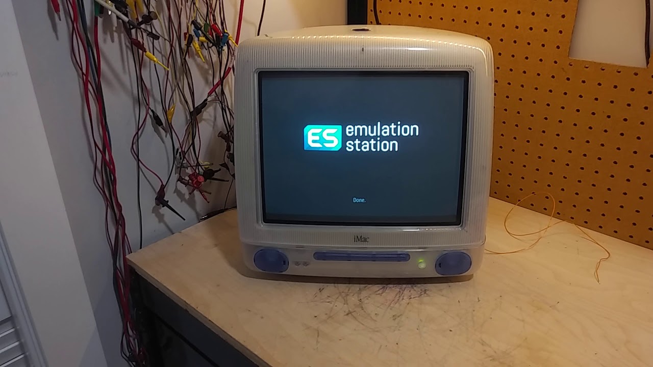 Rapberry Pi + Arduino powered iMac G3 hybrid running RetroPie - YouTube