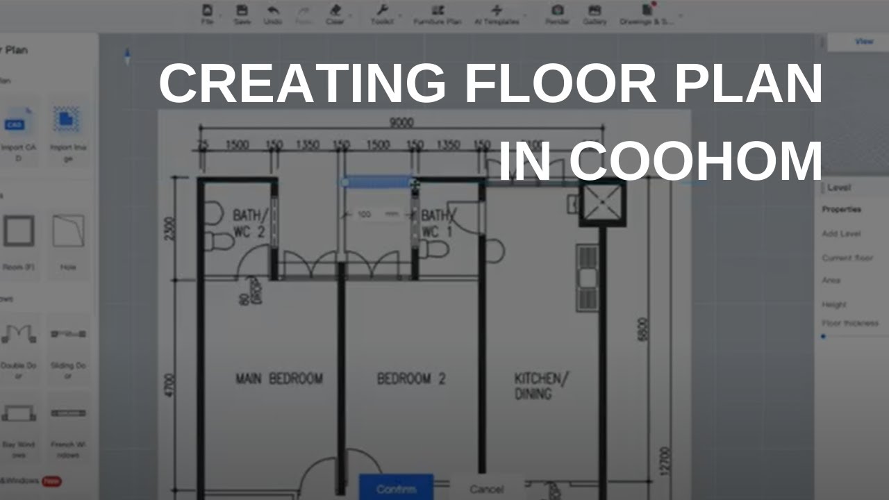 How to Create Floor Plan in Coohom - YouTube