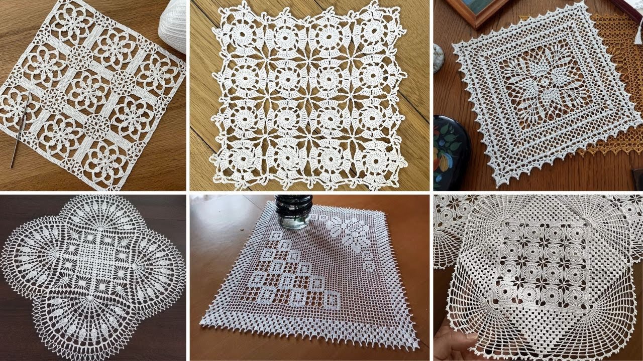 Attractive & elegant squares / Incredible pattern crochet square ideas ...