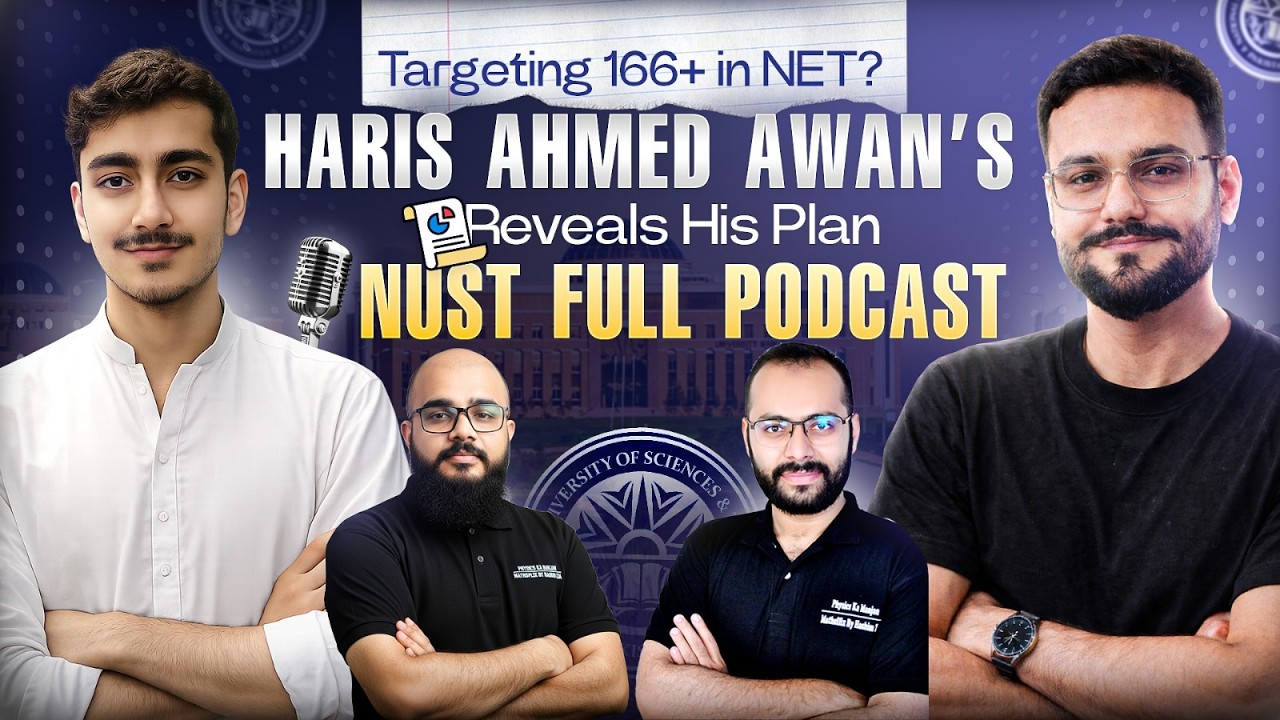 🎧 NUST 2026 NET-02 | 166 Marks Top Position — Haris Ahmed | Topper ...