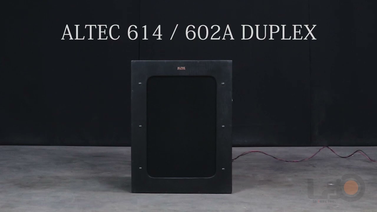 ALTEC 614 602A02 - YouTube
